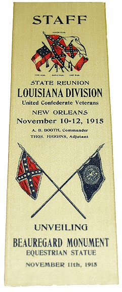 1915 UCV REUNION RIBBON - NEW ORLEANS, LA — Horse Soldier