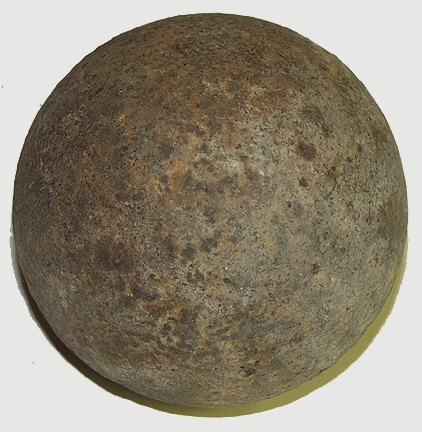 U.S. 4.52 INCH 12-POUND SPHERICAL SHOT FOUND IN REYNOLDS' WOODS ...