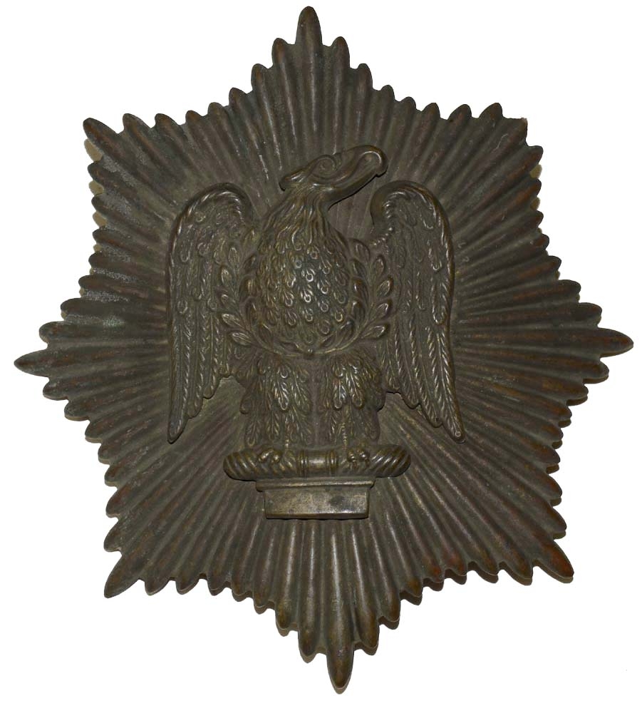 U.S. 1833 PATTERN DRAGOON SHAKO PLATE — Horse Soldier