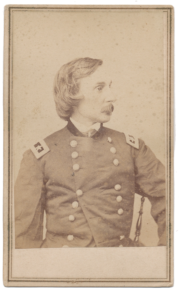 CDV OF MAJOR GENERAL G. K. WARREN OF LITTLE ROUND TOP AT GETTYSBURG ...