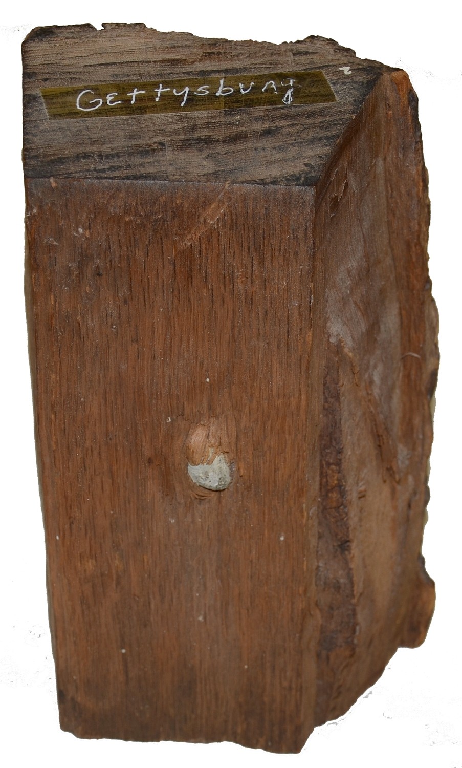 LARGE “BULLET IN WOOD” FROM LEE’S HEADQUARTERS MUSEUM — Horse Soldier