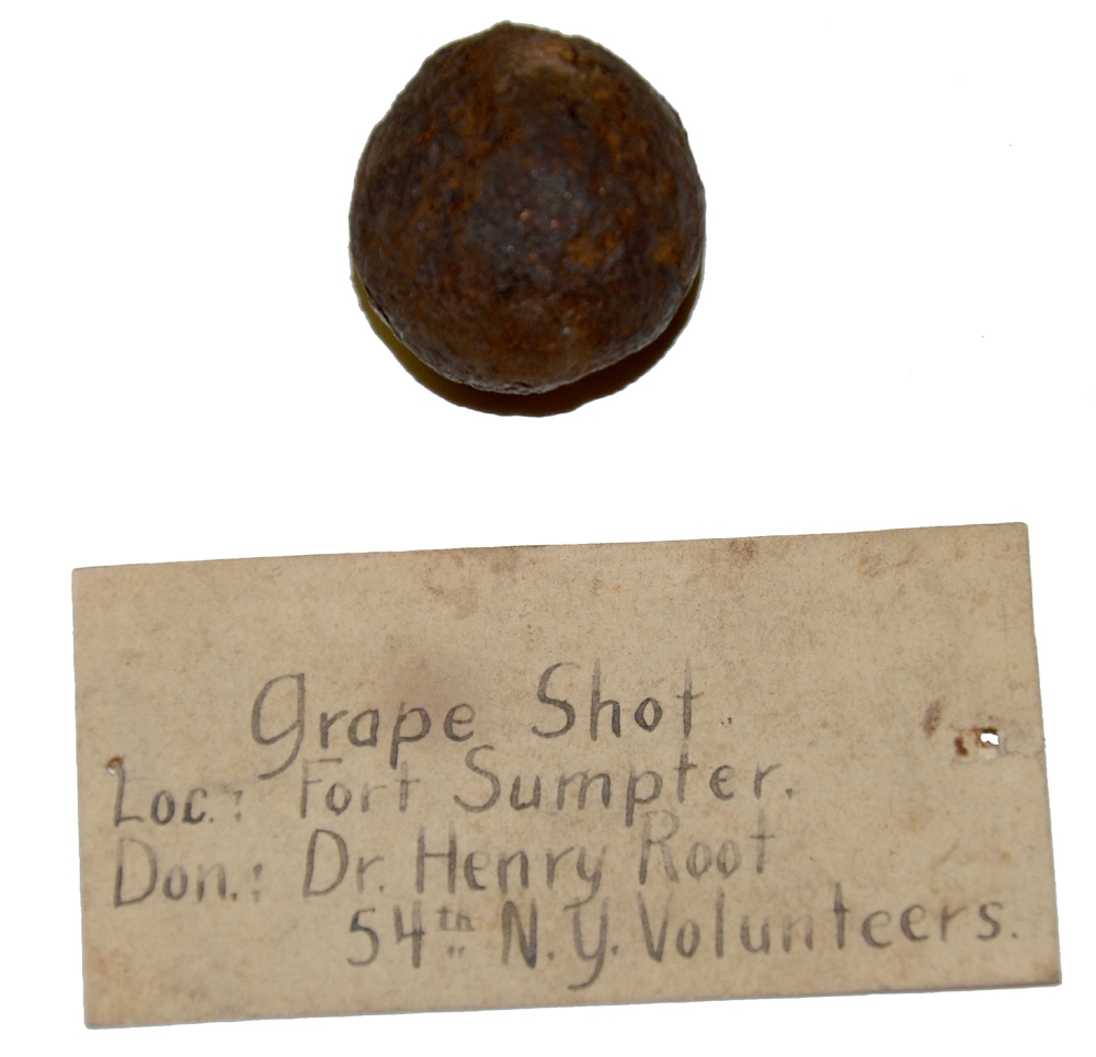 FORT SUMTER GRAPE SHOT OR CANISTER BALL — Horse Soldier