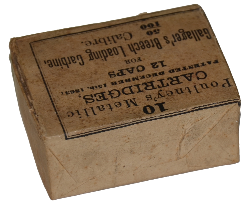 FULL PACK OF .50 CALIBER GALLAGER CARTRIDGES – POULTNEY PATENT — Horse ...