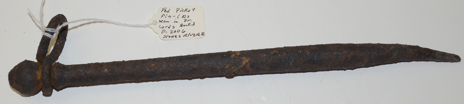 RELIC CIVIL WAR PICKET PIN FROM STONES RIVER — Horse Soldier