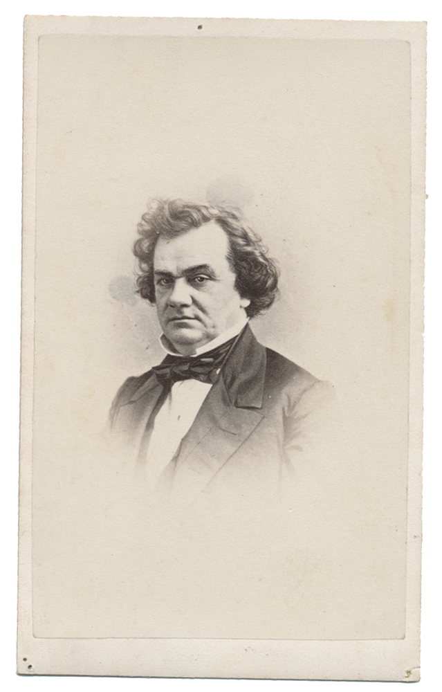BUST VIEW CDV OF SENATOR STEPHEN A. DOUGLAS — Horse Soldier