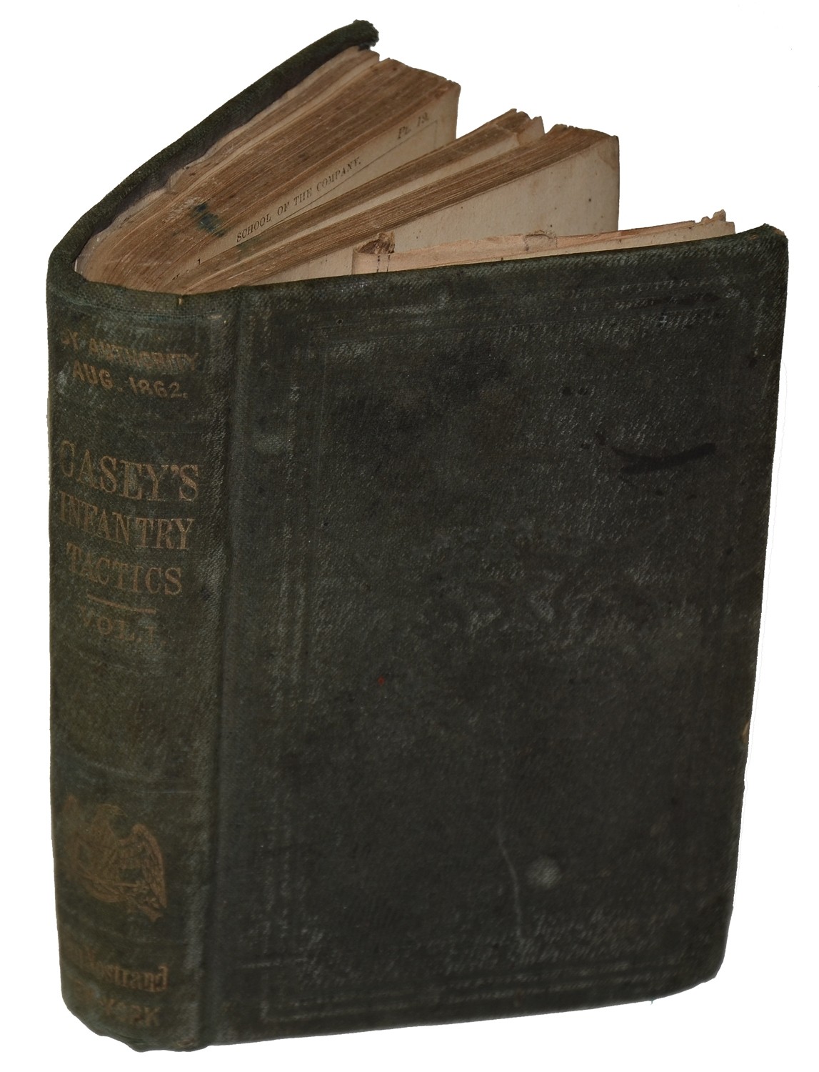 CASEY’S INFANTRY TACTICS, VOL. 1, ID’D TO PRIVATE ISAAC WALTERS, 20TH ...