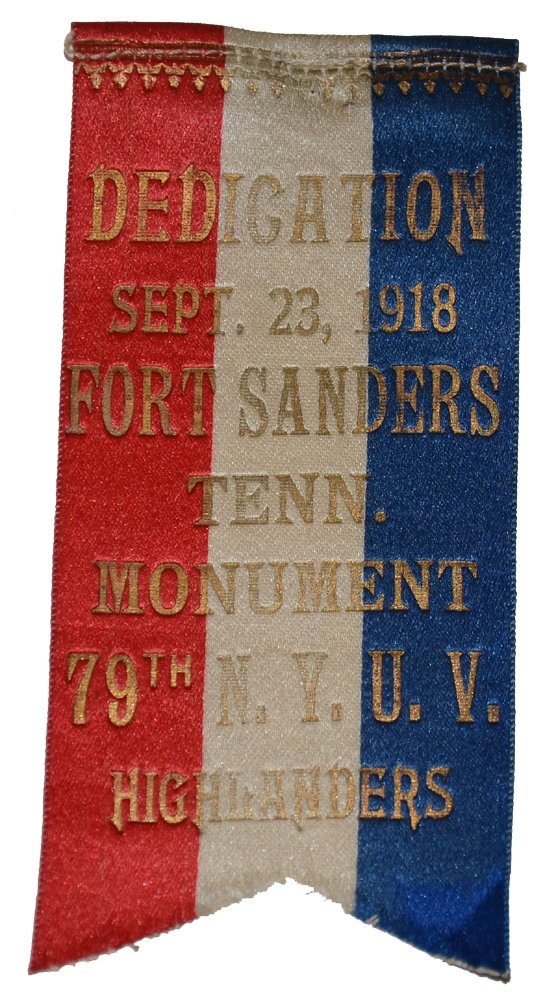 RIBBON FOR THE 1918 REUNION OF THE 79TH NEW YORK HIGHLANDERS — Horse ...