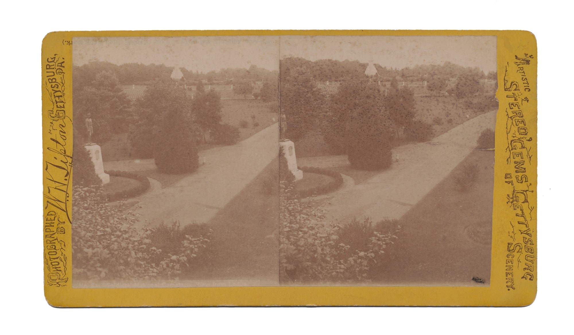 TIPTON STEREO VIEW OF THE SOLDIER’S NATIONAL CEMETERY, GETTYSBURG ...