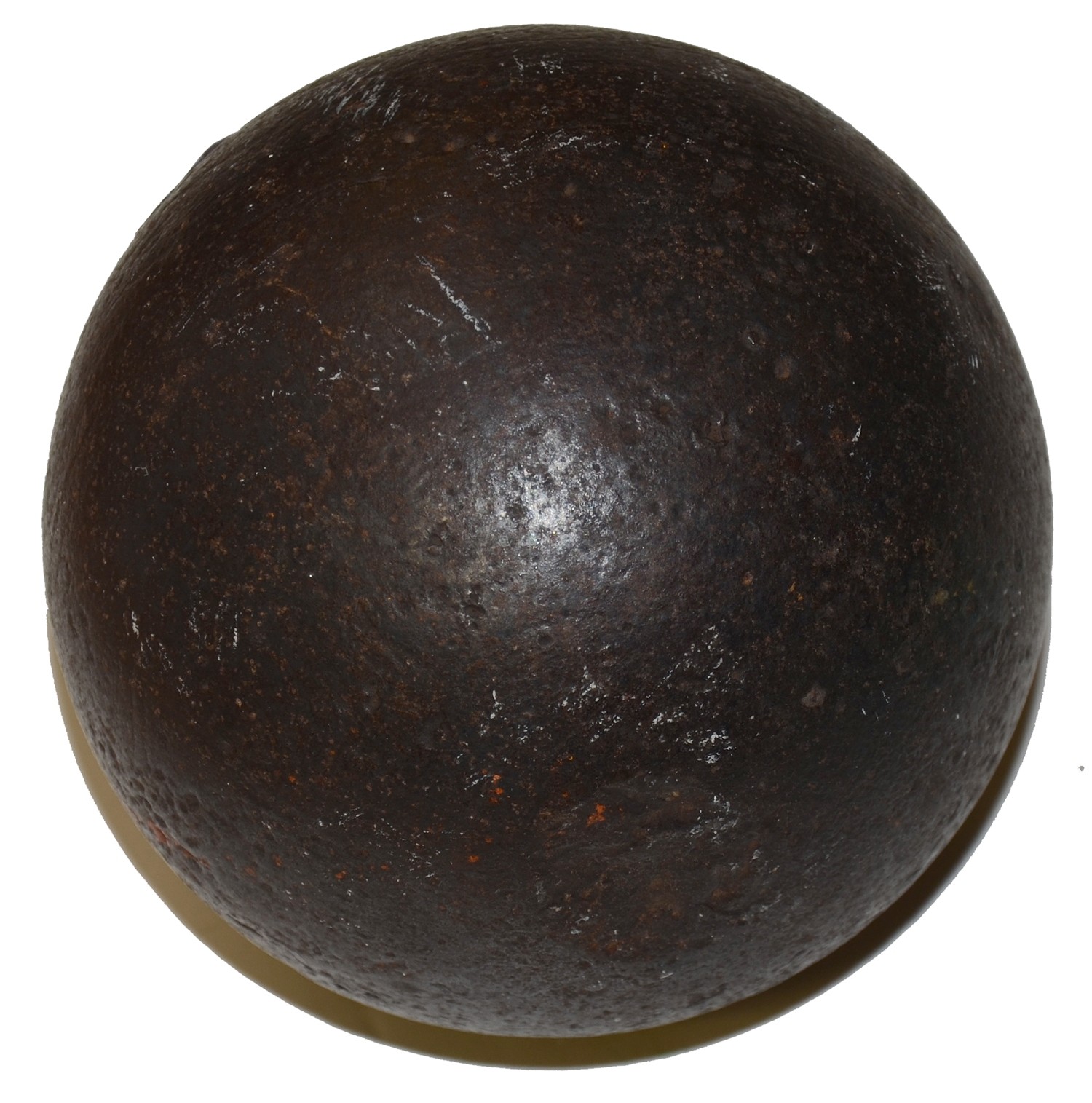 CONFEDERATE 4.52-INCH TWELVE-POUND SPHERICAL SHOT RECOVERED AT ...