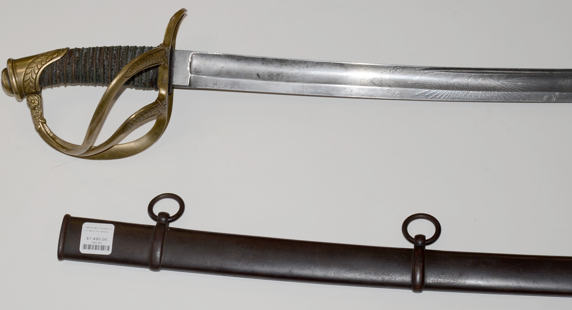 CIVIL WAR CAVALRY OFFICER’S 1840-PATTERN IMPORT SABER — Horse Soldier