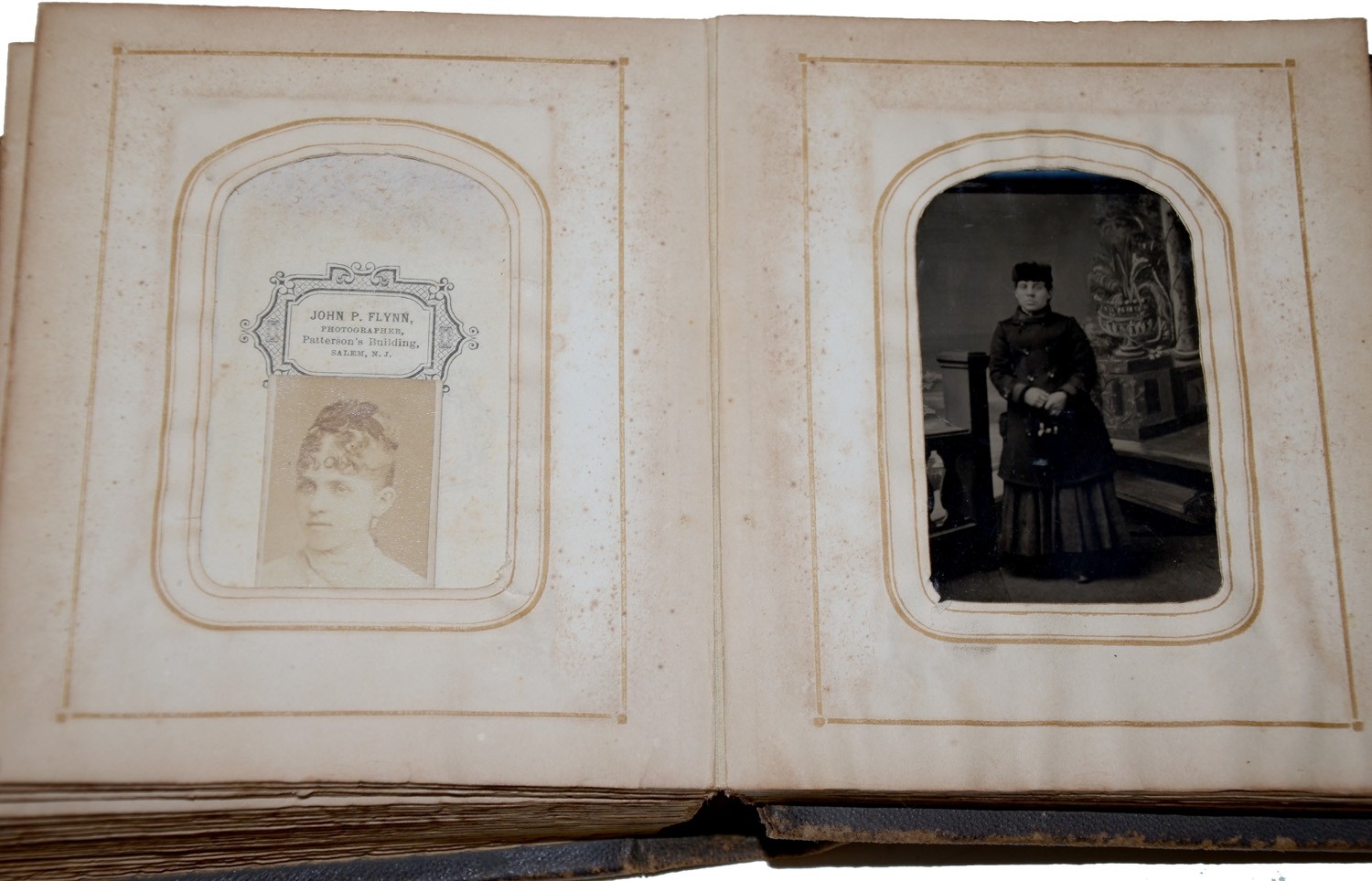 CIVILIAN CDV ALBUM — Horse Soldier