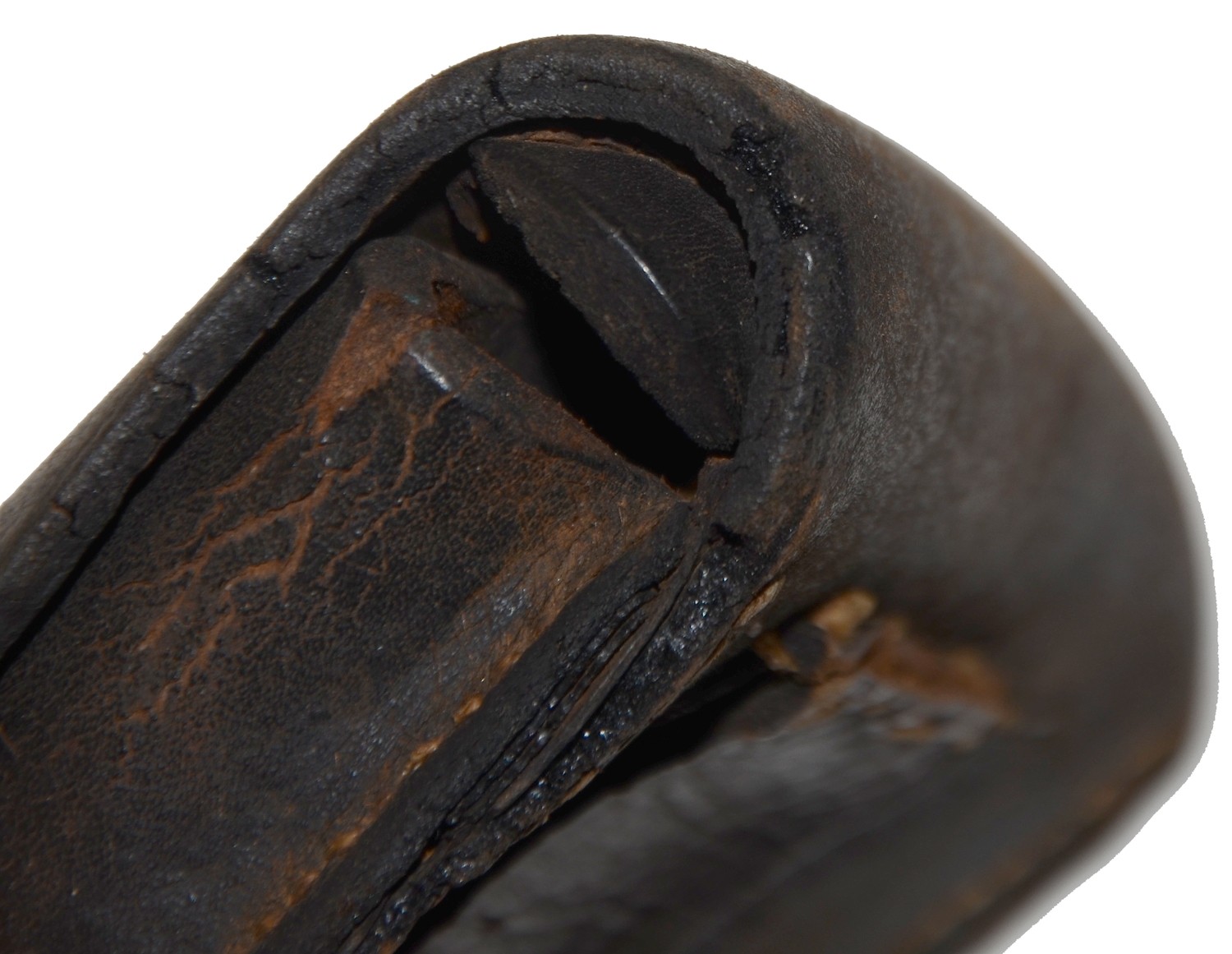 CONFEDERATE PERCUSSION CAP BOX WITH LEAD FINIAL — Horse Soldier