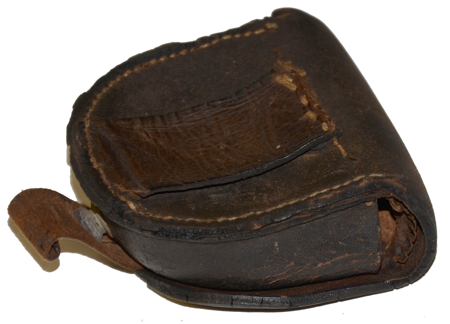 CONFEDERATE PERCUSSION CAP BOX WITH LEAD FINIAL — Horse Soldier