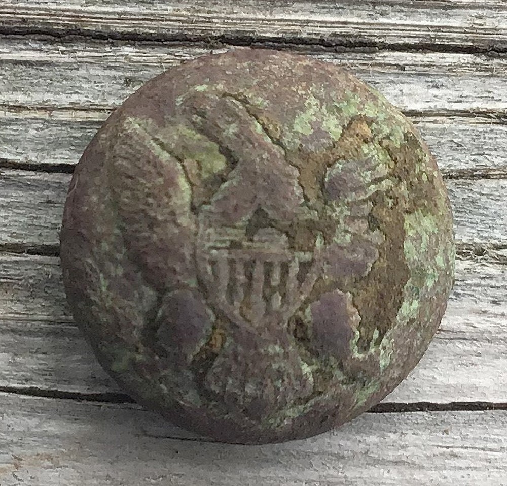 US GENERAL SERVICE EAGLE JACKET BUTTON RECOVERED AT GETTYSBURG! — Horse ...