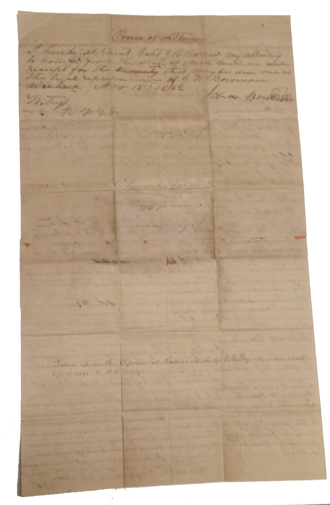 CONFEDERATE CLAIM DOCUMENT FOR MONEY DUE A 26th NORTH CAROLINA SOLDIER ...