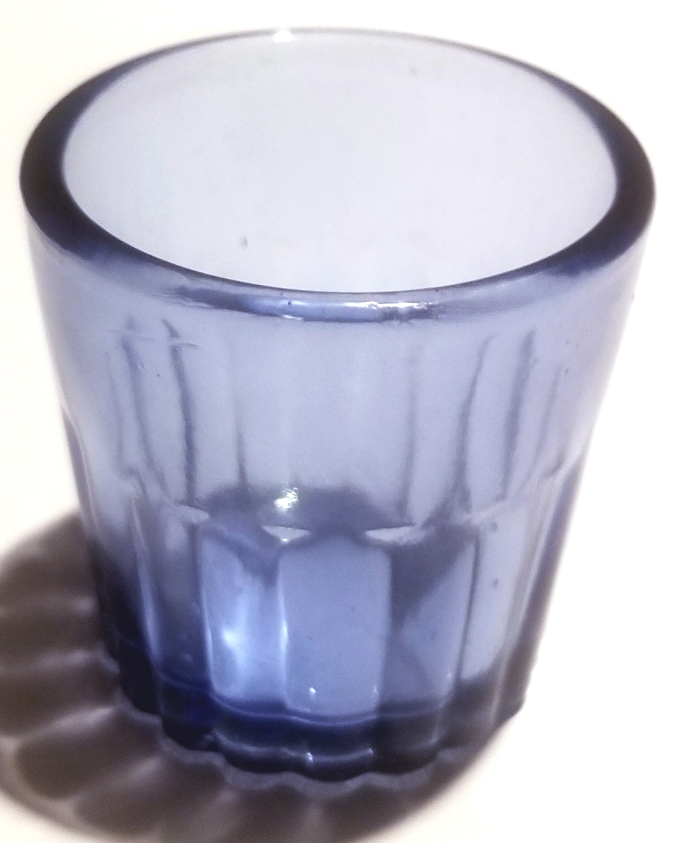 COBALT BLUE SHOT GLASS, CIRCA 1850's — Horse Soldier
