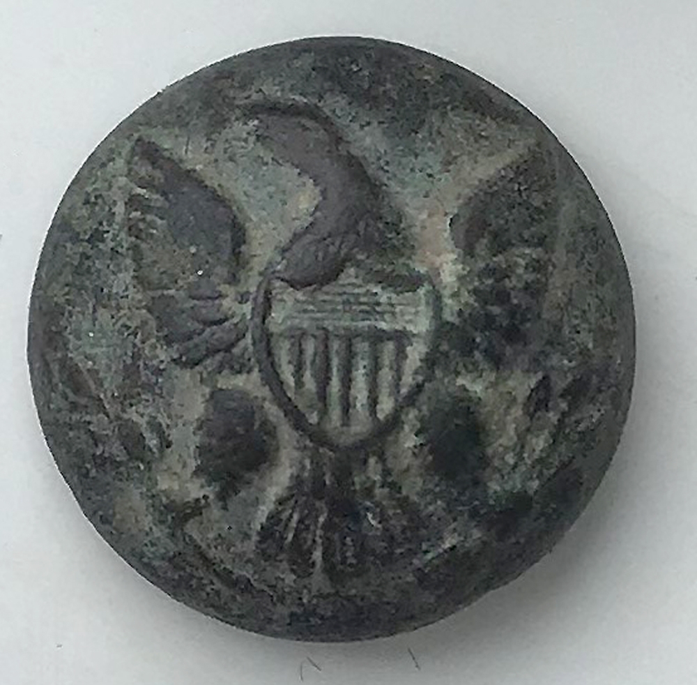 US GENERAL SERVICE EAGLE JACKET BUTTON RECOVERED AT GETTYSBURG — Horse ...
