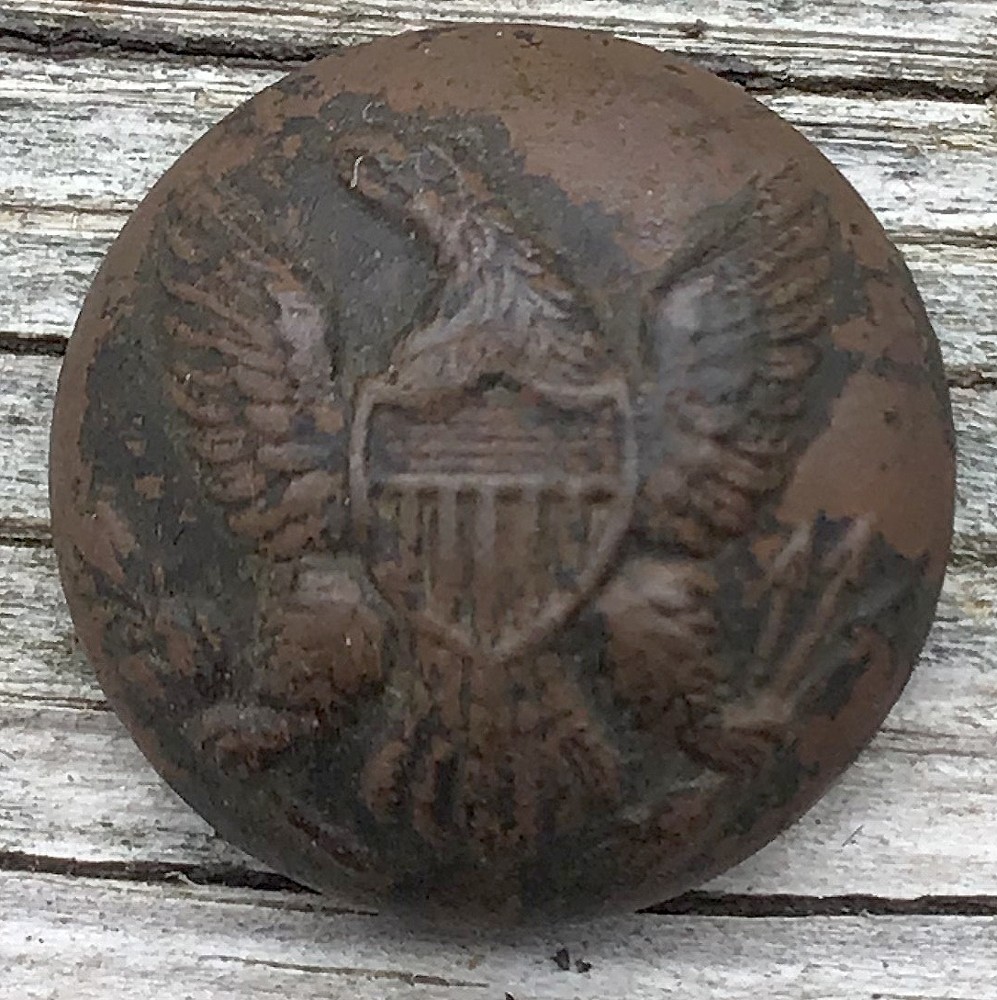 US GENERAL SERVICE EAGLE JACKET BUTTON RECOVERED AT GETTYSBURG — Horse ...