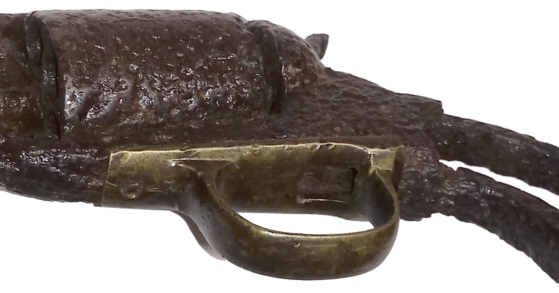 RELIC .44 CALIBER REMINGTON REVOLVER, PARTIALLY CAPPED & LOADED — Horse ...