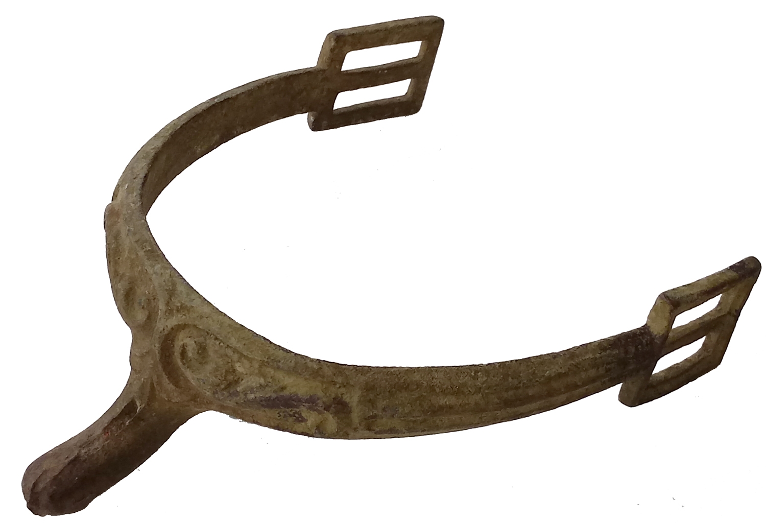 RELIC CAVALRY OFFICER’S BRASS SPUR — Horse Soldier