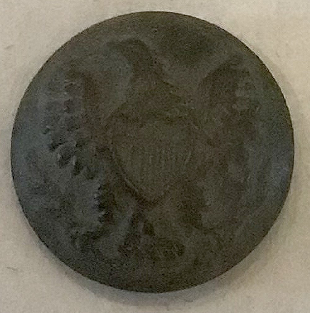 US GENERAL SERVICE EAGLE CUFF BUTTON RECOVERED AT DEVIL’S DEN — Horse Soldier