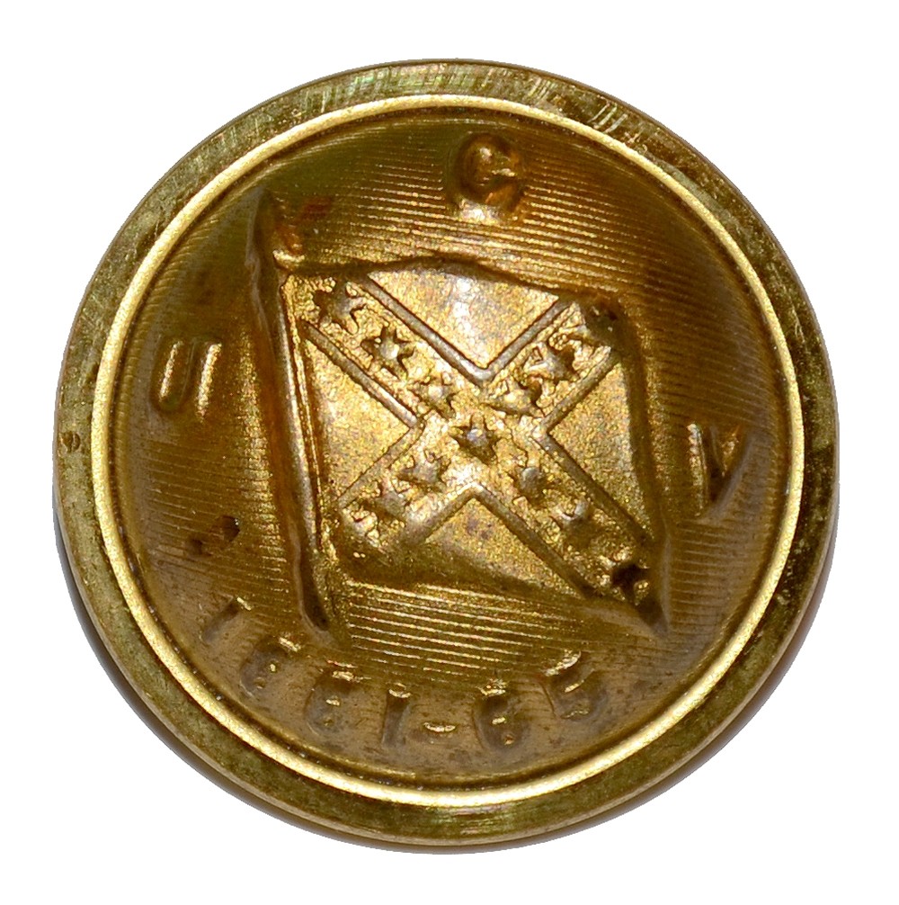 UNITED CONFEDERATE VETERANS “UCV” UNIFORM BUTTON — Horse Soldier