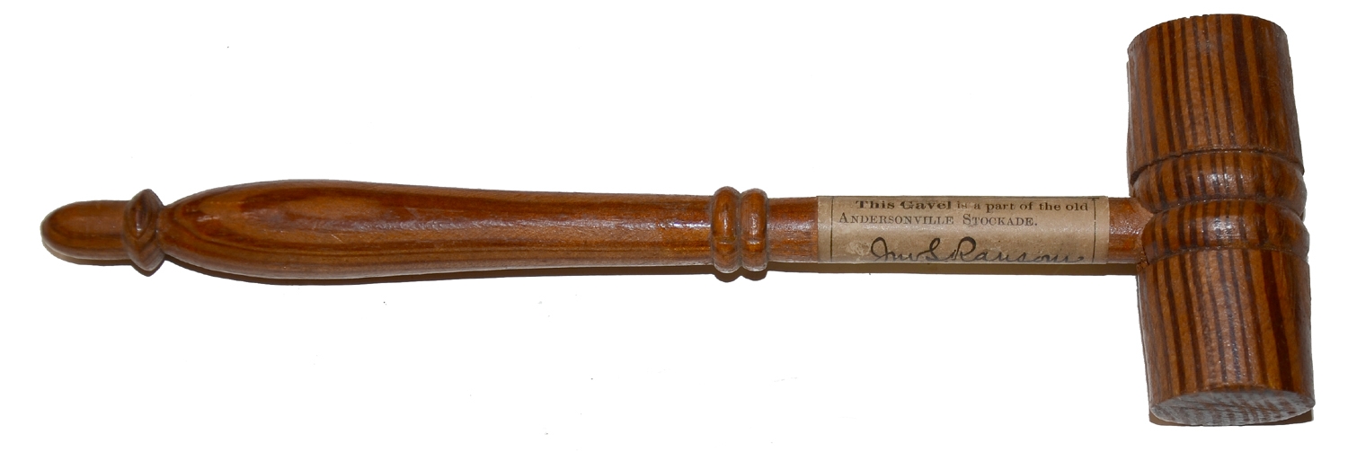 JOHN L. RANSOM, 9th MICHIGAN CAVALRY, ANDERSONVILLE STOCKADE MEMENTO ...