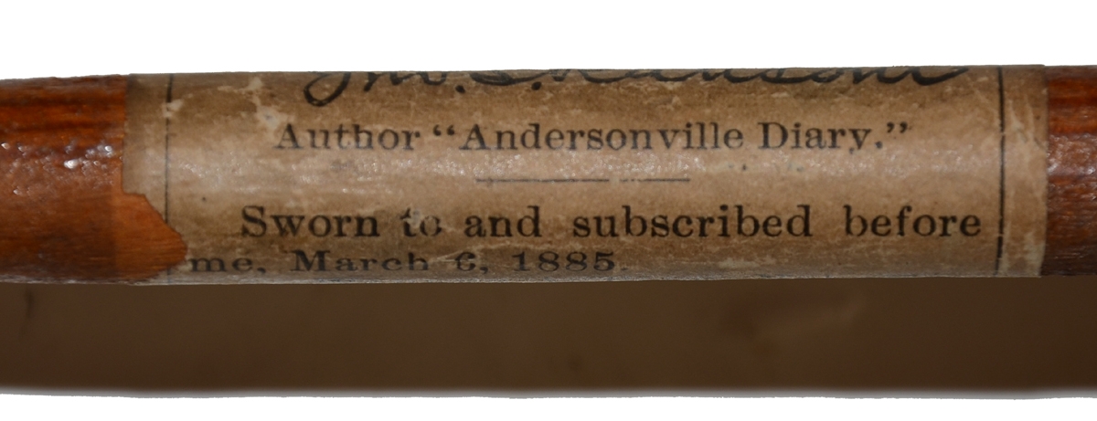 JOHN L. RANSOM, 9th MICHIGAN CAVALRY, ANDERSONVILLE STOCKADE MEMENTO ...