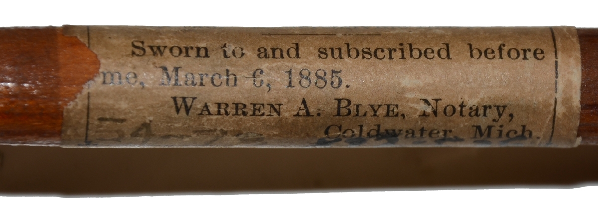 JOHN L. RANSOM, 9th MICHIGAN CAVALRY, ANDERSONVILLE STOCKADE MEMENTO ...