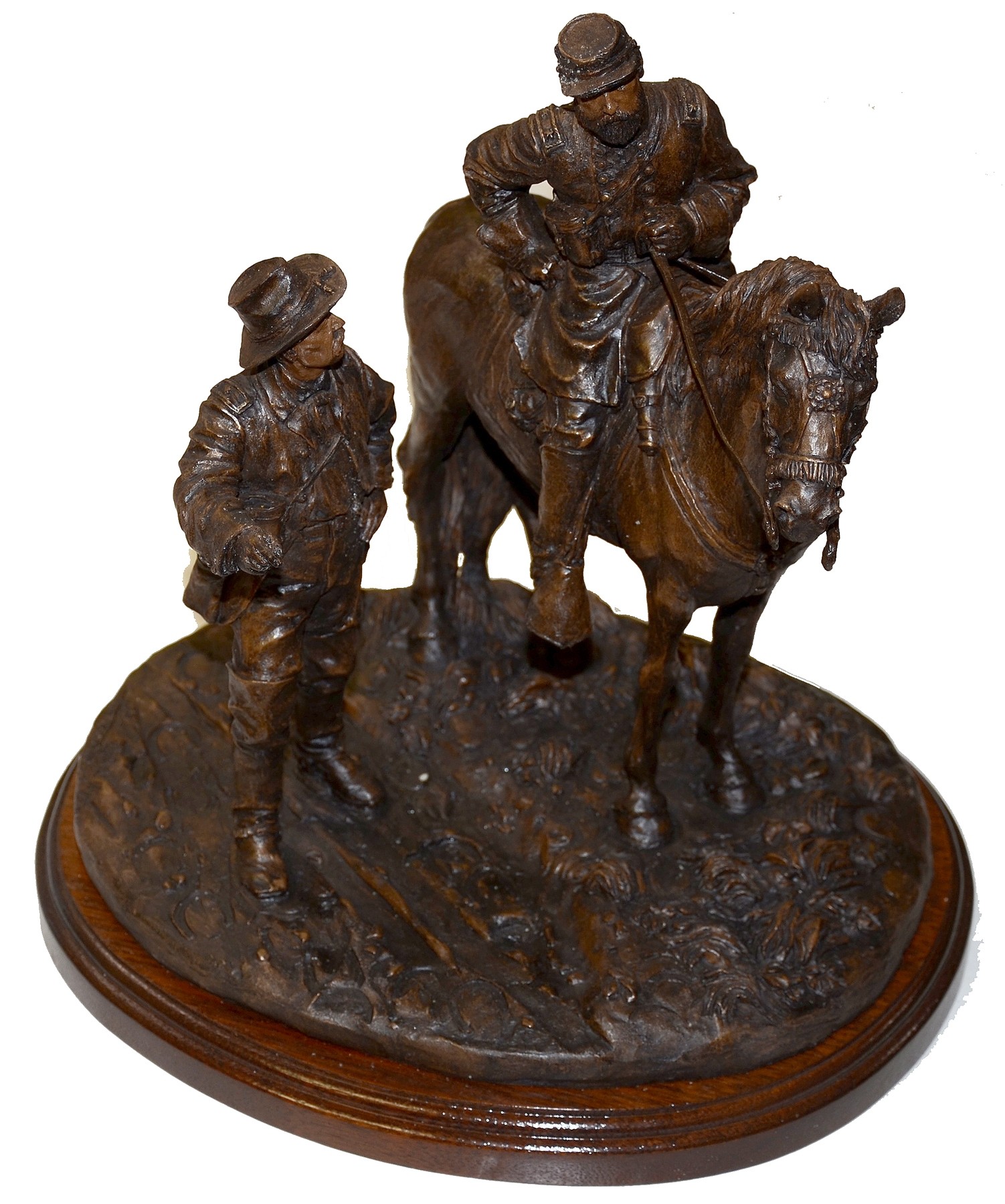 RON TUNISON STATUE “BUFORD AND REYNOLDS” — Horse Soldier