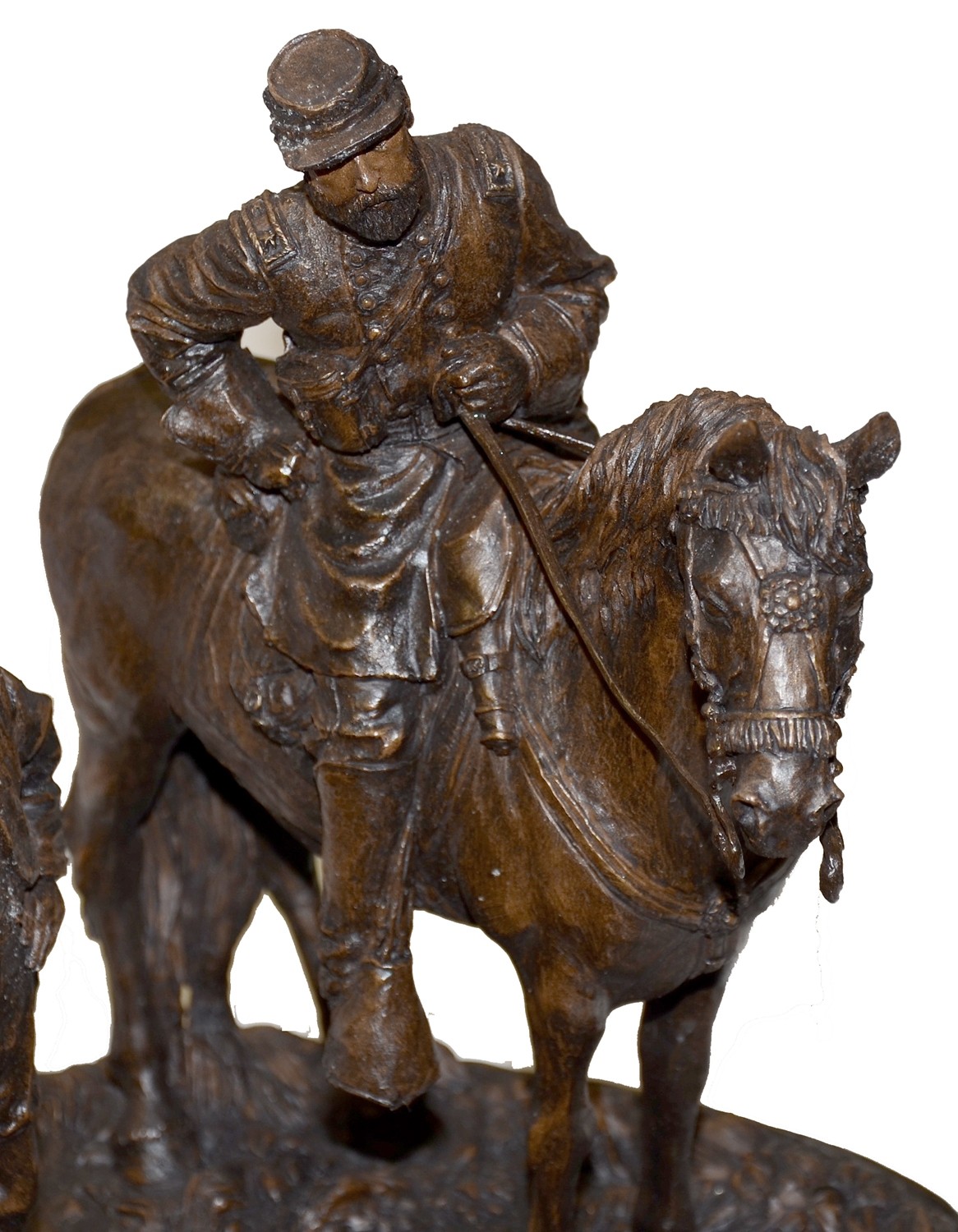 RON TUNISON STATUE “BUFORD AND REYNOLDS” — Horse Soldier