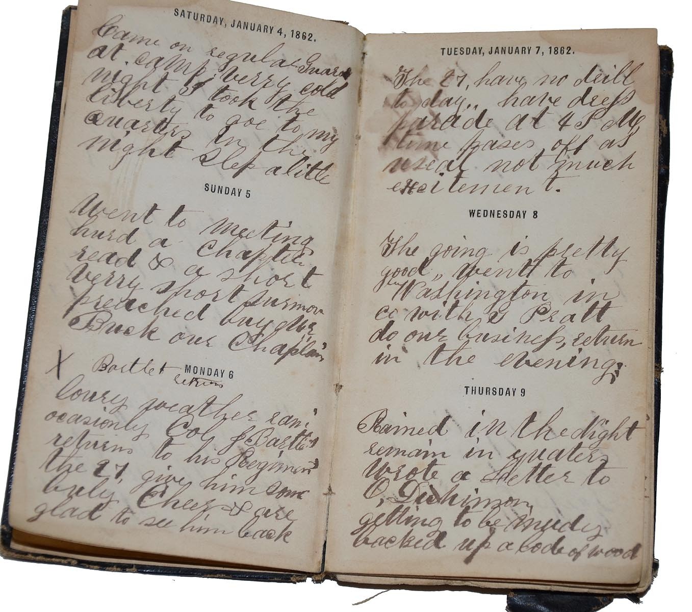 UNION SOLDIER DIARY OF ALONZO DICKENSON, CO. “D”, 27TH NEW YORK ...
