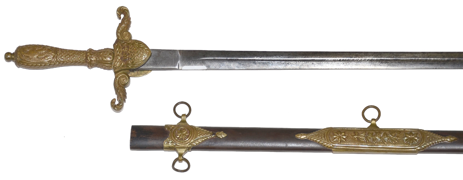SCARCE INSCRIBED MODEL 1840 MEDICAL STAFF SWORD BY N.O. BENJAMIN, NEW ...