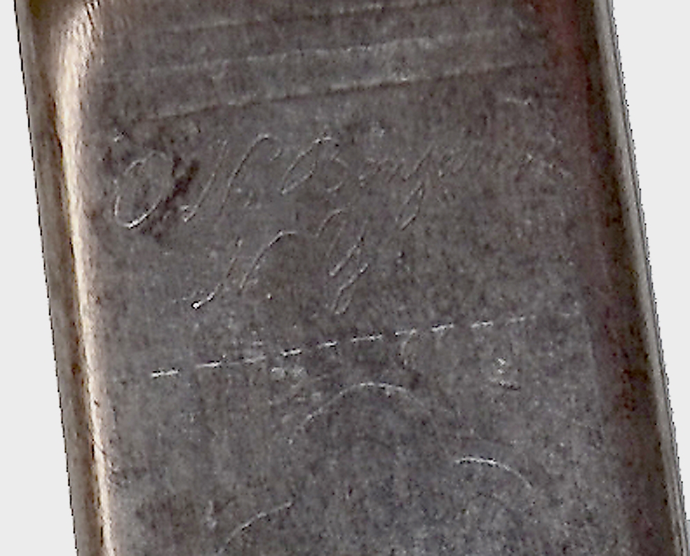 SCARCE INSCRIBED MODEL 1840 MEDICAL STAFF SWORD BY N.O. BENJAMIN, NEW ...