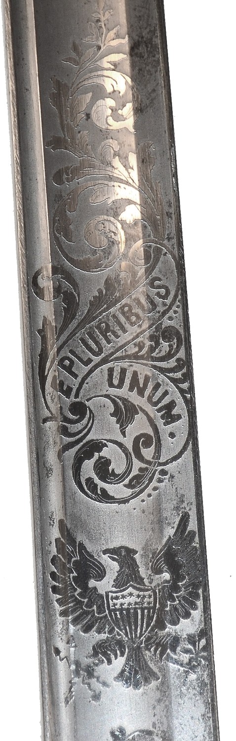 BEAUTIFUL REGULATION TIFFANY 1850 FOOT OFFICER’S SWORD — Horse Soldier
