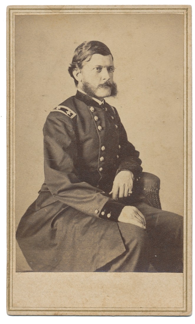 SEATED VIEW OF UNION MAJOR GENERAL JOHN G. PARKE OF THE 9TH CORPS BY ...