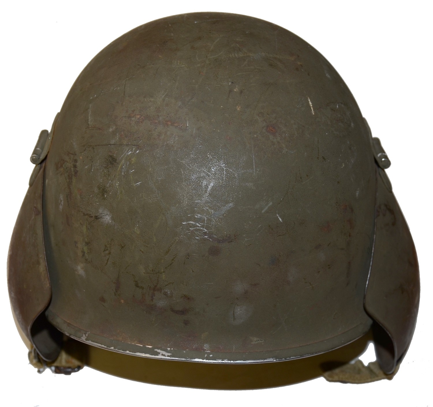 US WORLD WAR TWO M-3 FLAK HELMET - FROM THE COLLECTION OF THE LATE RON ...