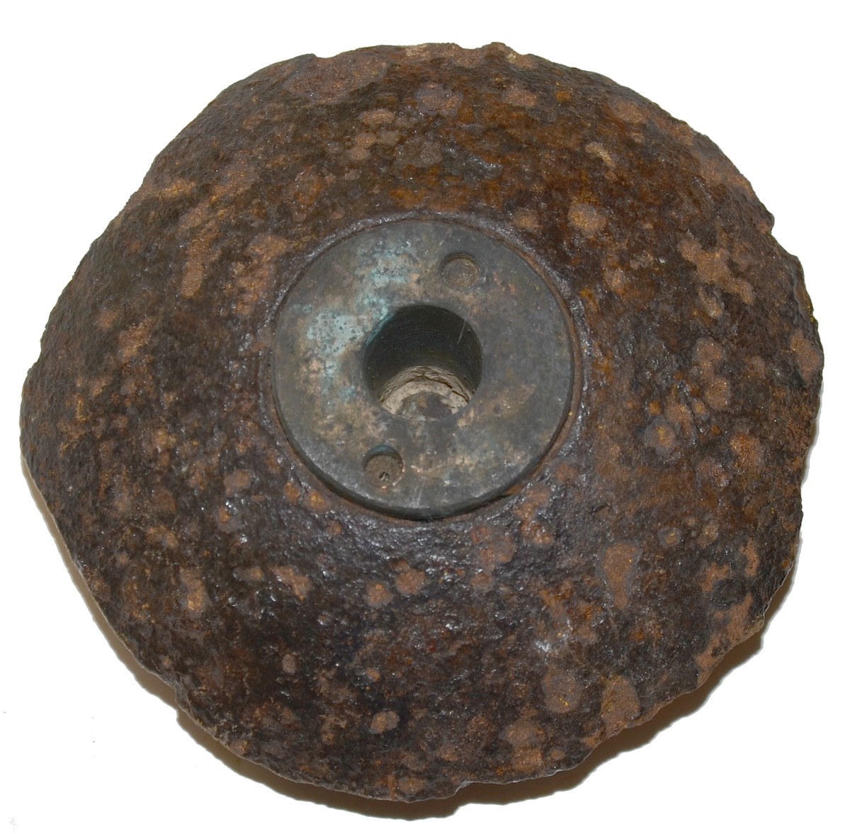 CS 4.52 INCH 12 POUND SPHERICAL CASE SHOT FRAGMENT FROM SHIELDS MUSUEM ...