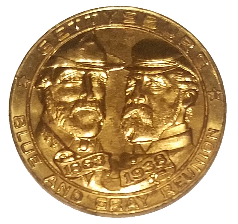 75th ANNIVERSARY BATTLE OF GETTYSBURG SOUVENIR COIN — Horse Soldier