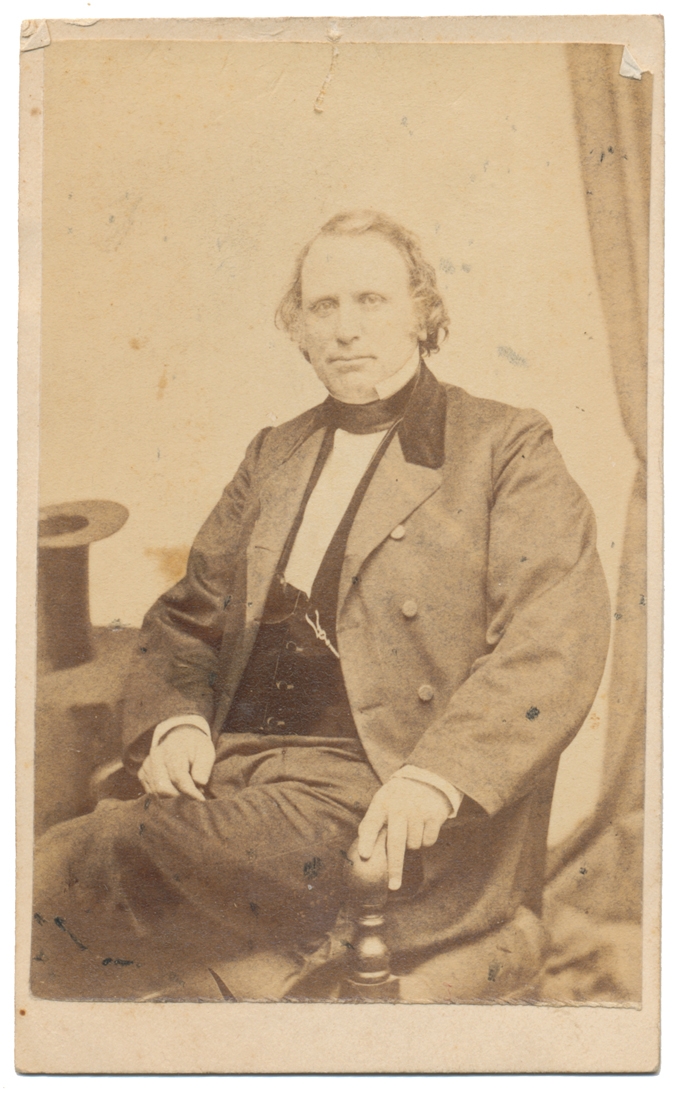 SEATED VIEW OF HENRY WILSON – POLITICIAN & ONE TIME COLONEL OF THE 22ND ...