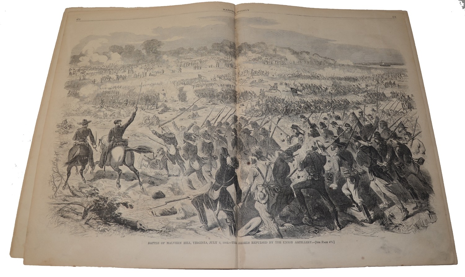 HARPER’S WEEKLY, JULY 6, 1862 - PENINSULA CAMPAIGN/SEVEN DAYS’ BATTLES ...