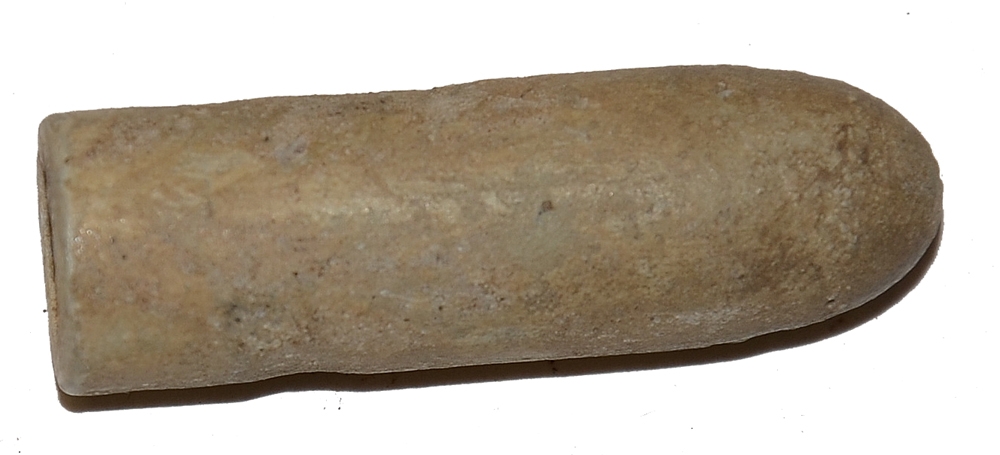 DROPPED BRITISH CYLINDRICAL .45 CALIBER WHITWORTH BULLET FROM THE ...
