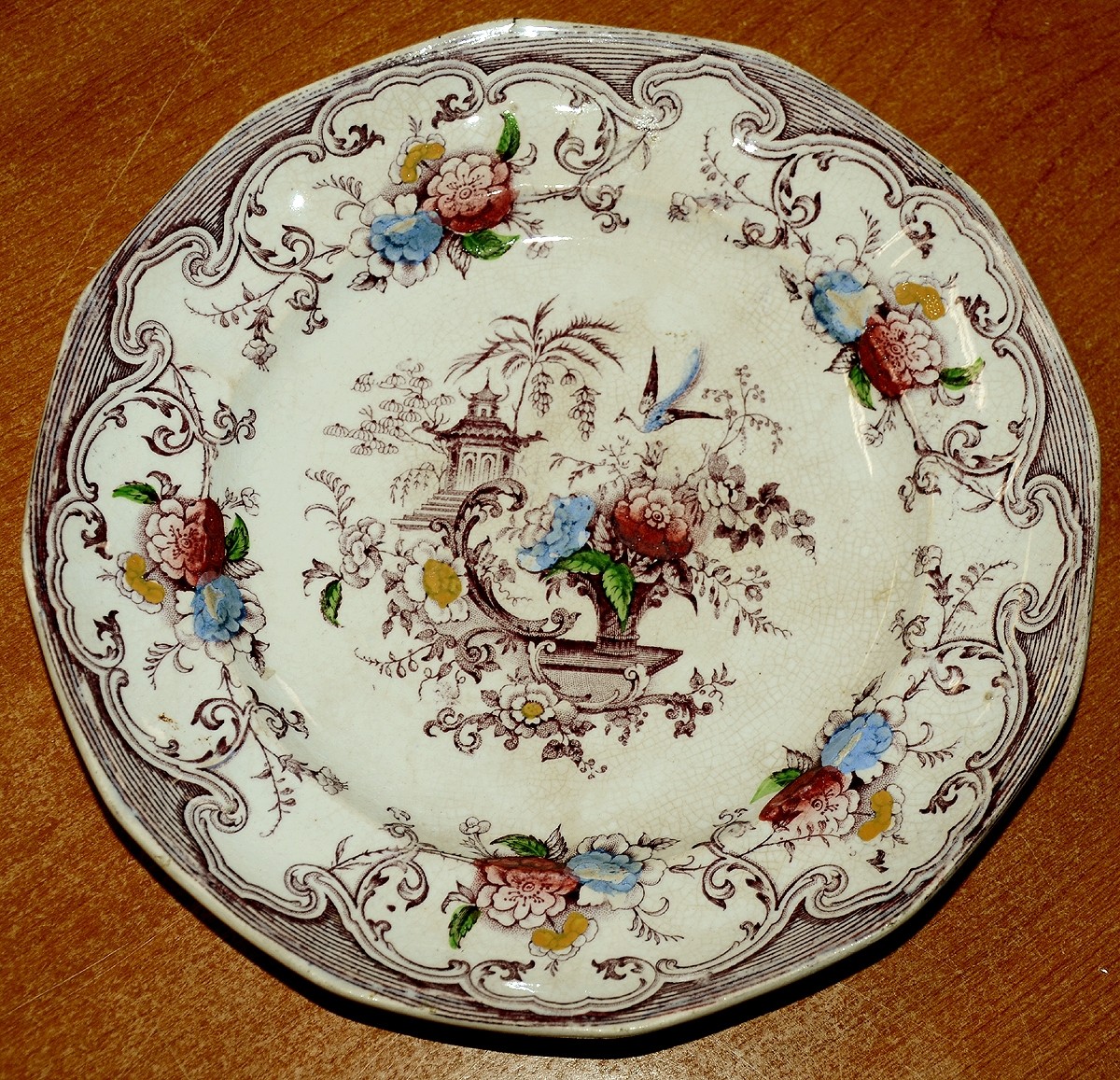IRONWARE-TRANSFERWARE PLATE RECOVERED FROM MILLEDGEVILLE, GA. — Horse ...