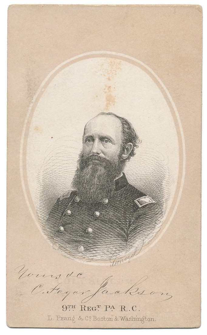 WARTIME CDV LITHOGRAPH OF COLONEL C. F. JACKSON OF THE 9TH PA RESERVES ...