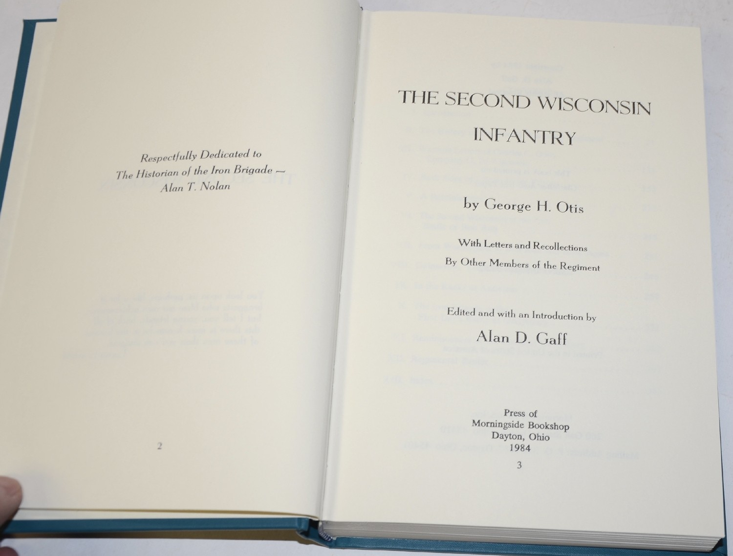 REPRINT COPY OF “THE SECOND WISCONSIN INFANTRY” — Horse Soldier