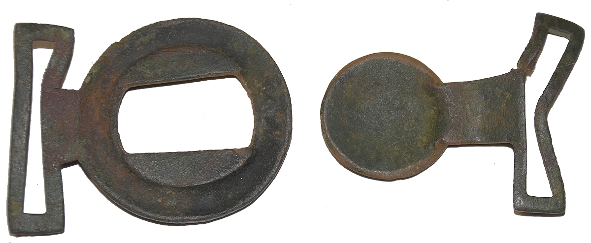 TWO-PIECE INTERLOCKING CS BUCKLE FROM ANTIETAM, STRUCK! — Horse Soldier