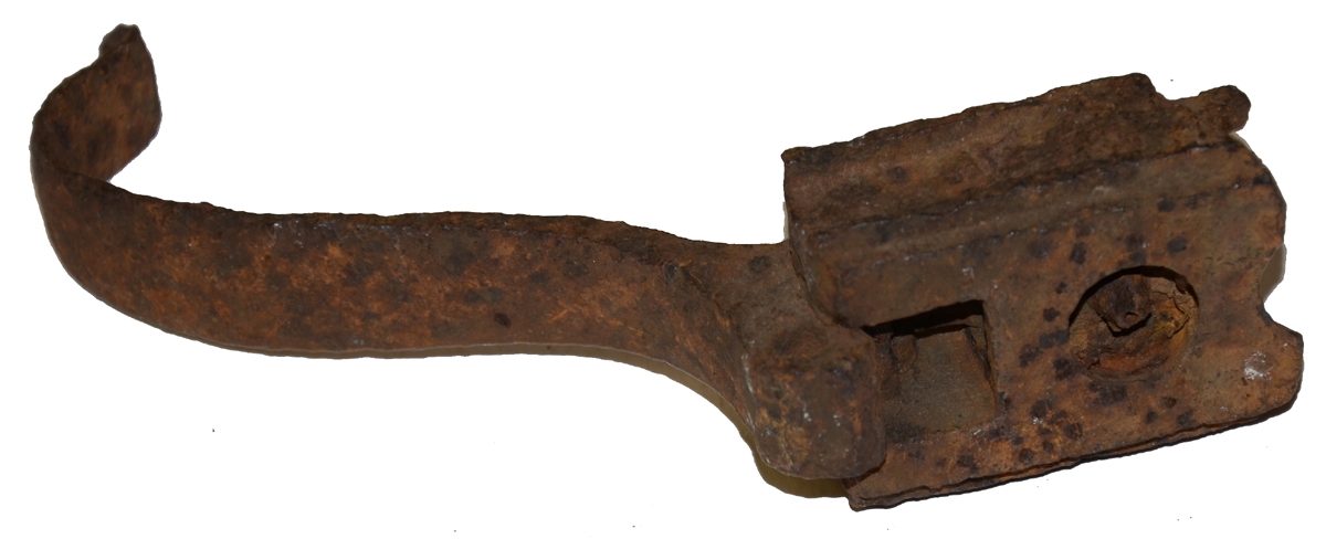 EXCAVATED BREECH BLOCK AND LEVER FROM SHARPS CARBINE OR RIFLE — Horse ...