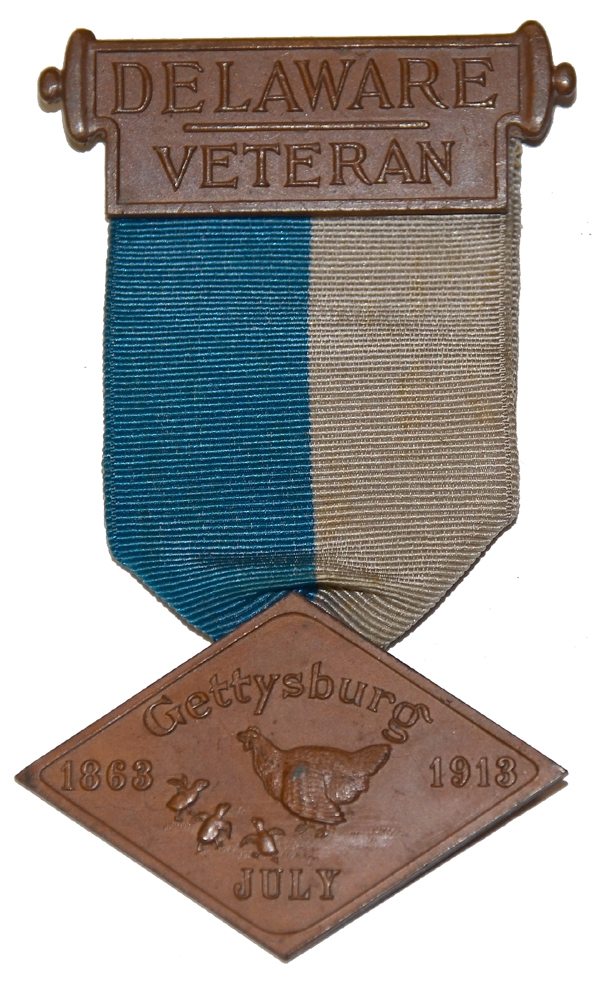 DELAWARE 1913 GETTYSBURG VETERAN’S MEDAL — Horse Soldier