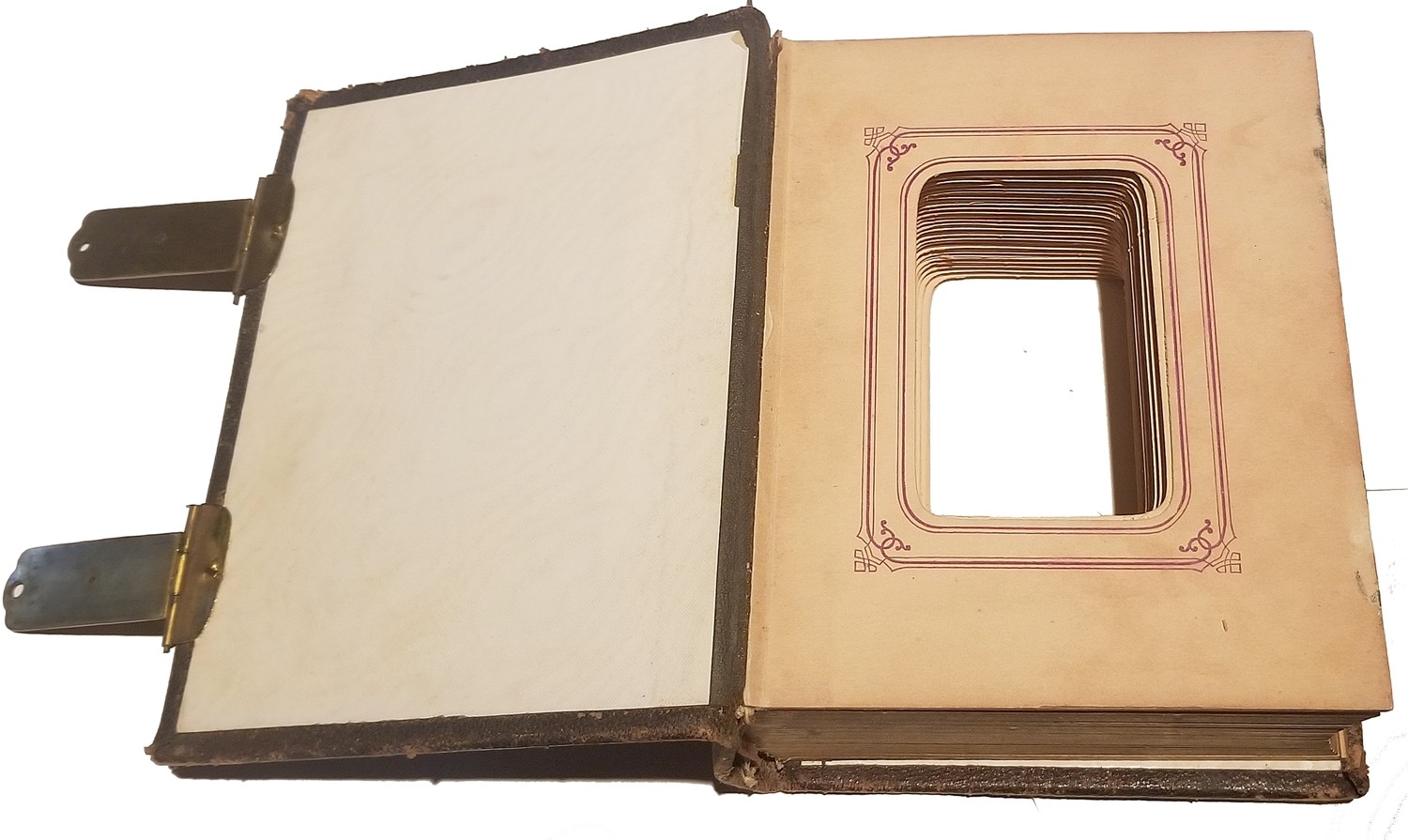 EMPTY CDV ALBUM — Horse Soldier