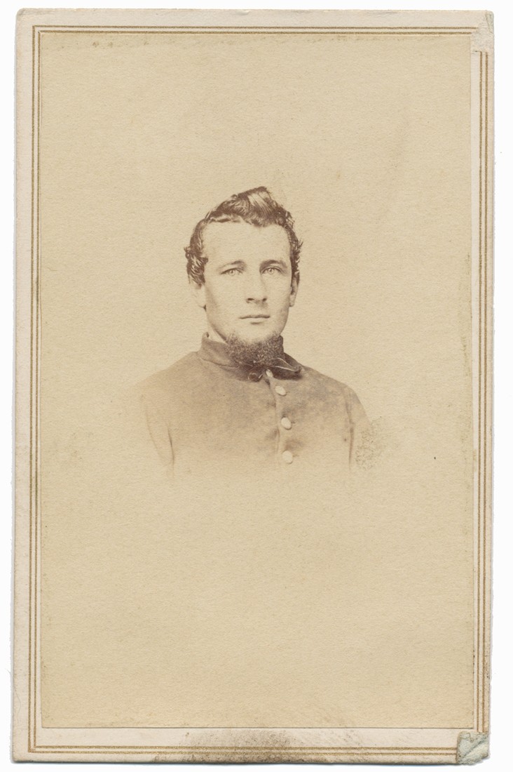 INK ID BUST VIEW OF 7TH ILLINOIS SERGEANT MAJOR ALBERT V. GOLTRA ...